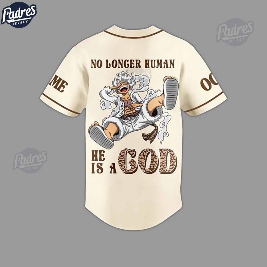 Custom One Piece Luffy Gear 5 Baseball Jersey - Padres Jersey Oasis ...