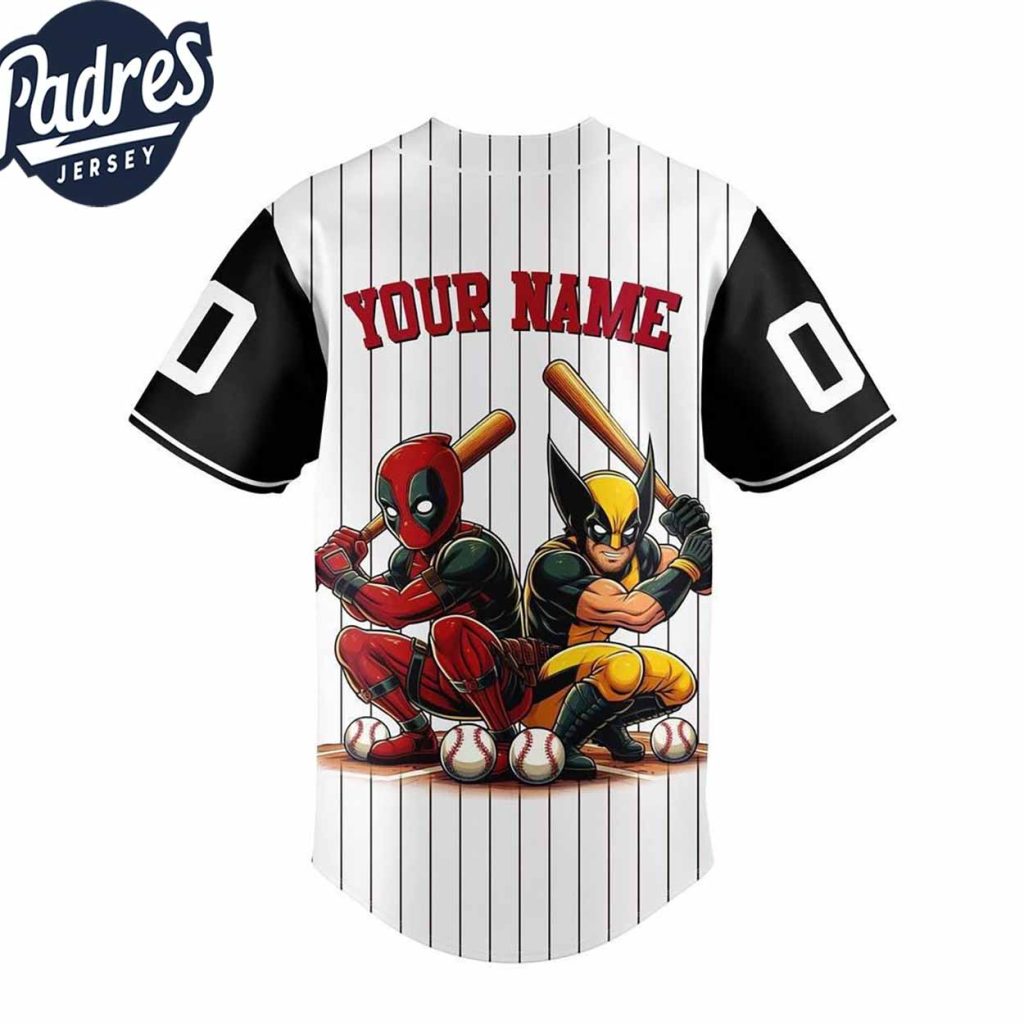 Deadpool And Wolverine 2024 X-Men Baseball Jersey - Padres Jersey Oasis ...