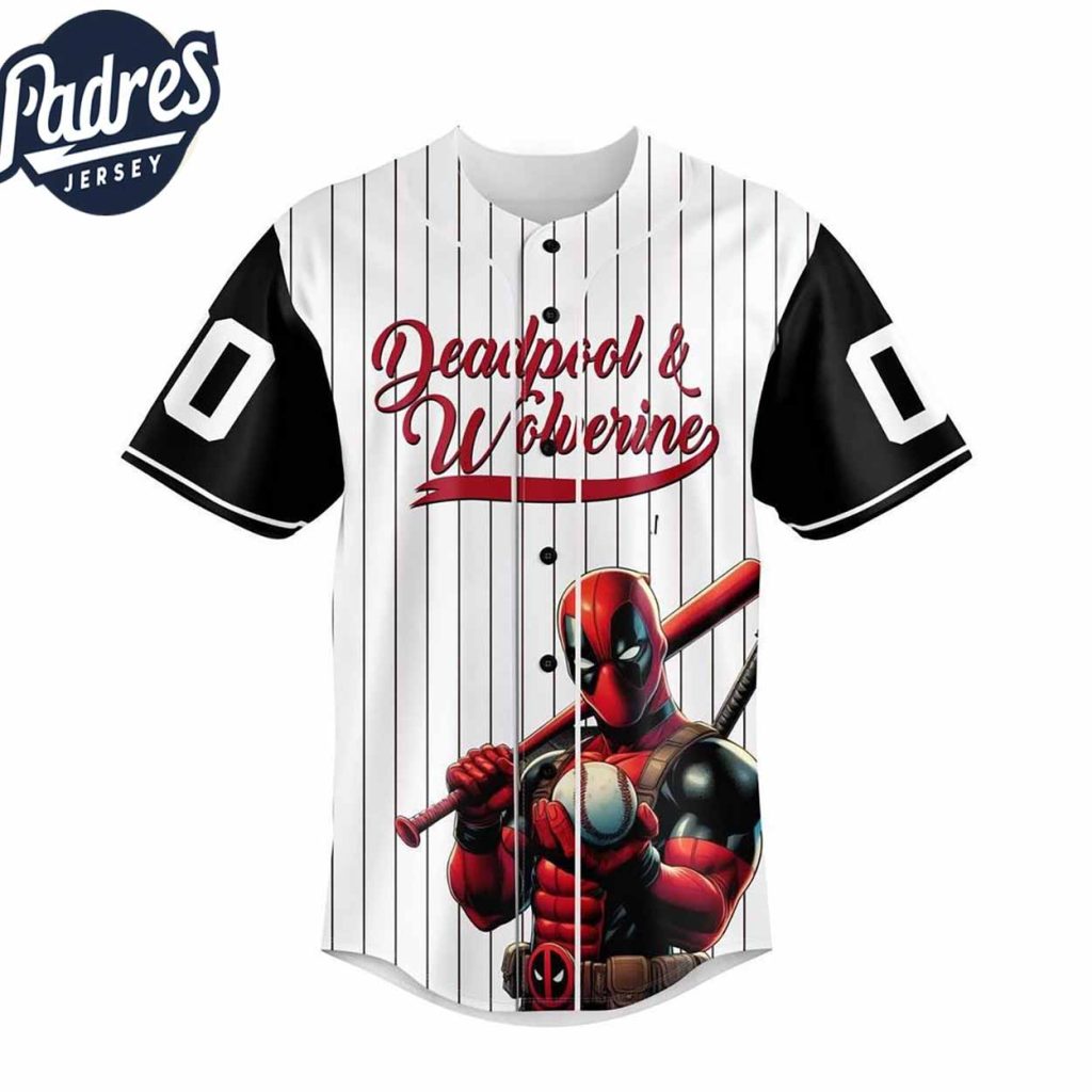Deadpool And Wolverine 2024 X-Men Baseball Jersey - Padres Jersey Oasis ...