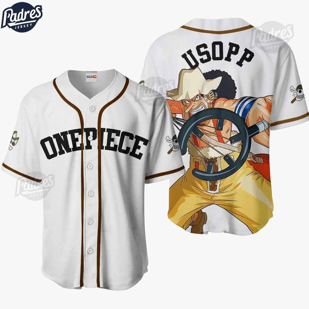 One Piece Usopp Baseball Jersey - Padres Jersey Oasis: Elevate Your ...