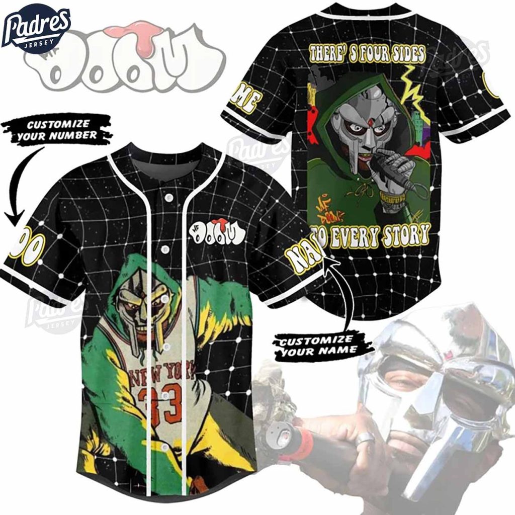 Custom MF Doom Baseball Jersey Style - Padres Jersey Oasis: Elevate ...