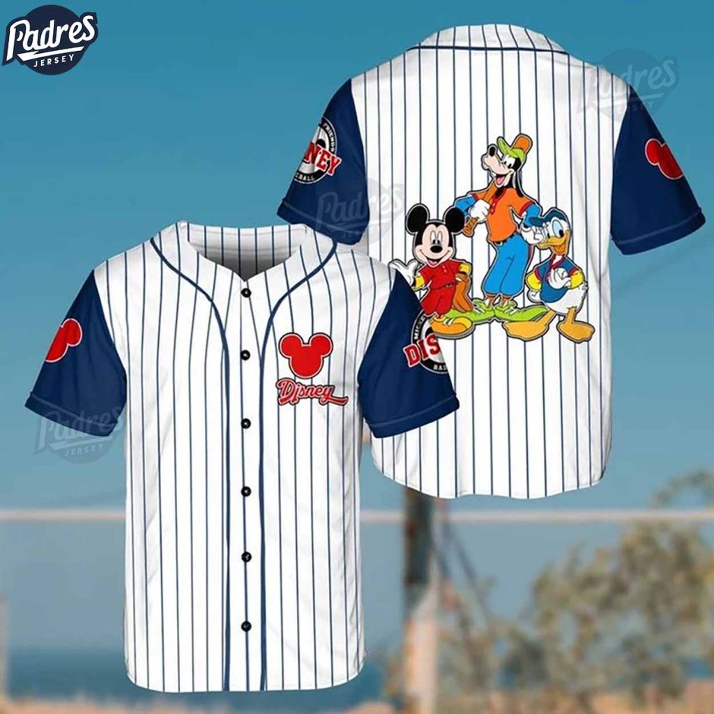 Mickey And Friends Disney Baseball Jersey - Padres Jersey Oasis ...