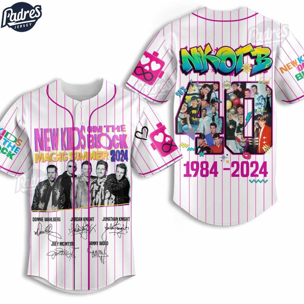 Having A Magic Summer With New Kids On The Block Custom Baseball Jersey - Padres Jersey Oasis ...