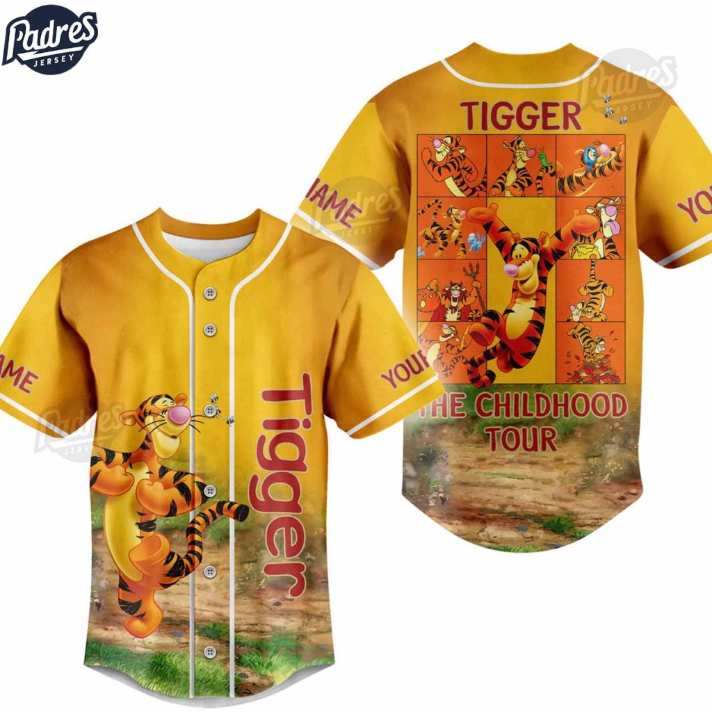 Custom Disney Tigger The Childhood Tower Winnie The Pooh Baseball ...