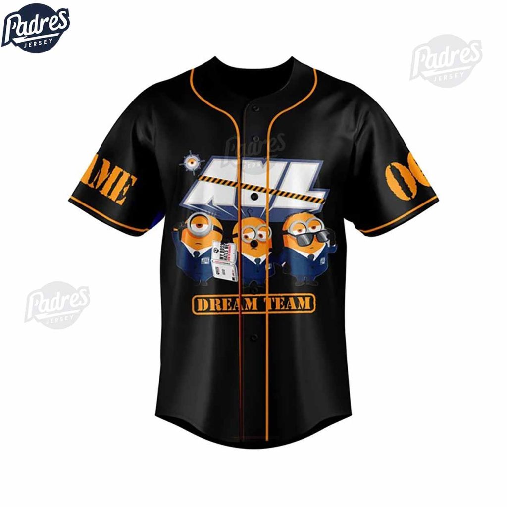 Despicable Me 4 Minion Custom Baseball Jersey - Padres Jersey Oasis ...
