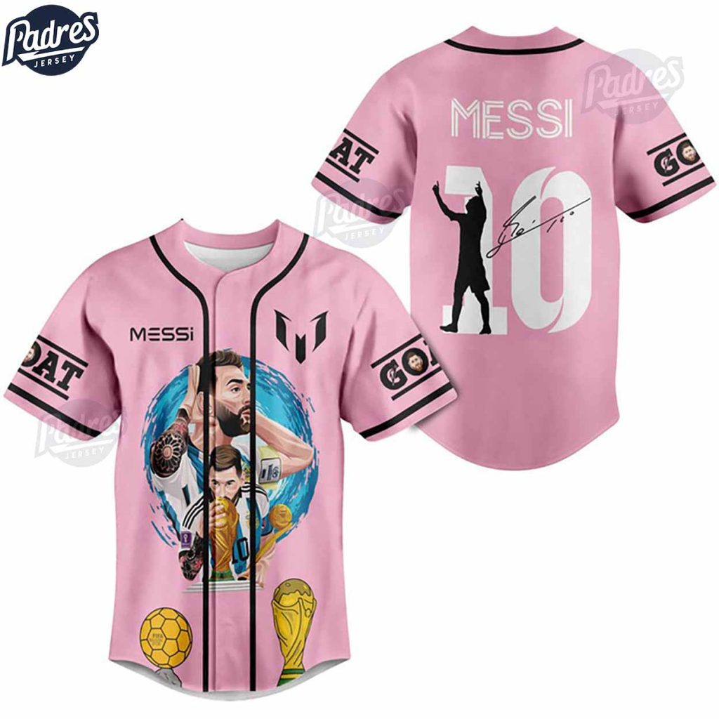 Lionel Messi Custom Baseball Jersey Gift - Padres Jersey Oasis: Elevate ...