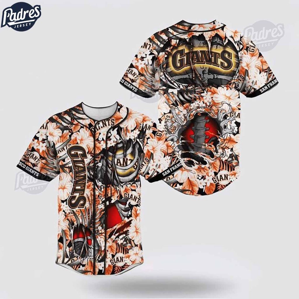San Francisco Giants Skeleton Custom Baseball Jersey Style - Padres ...