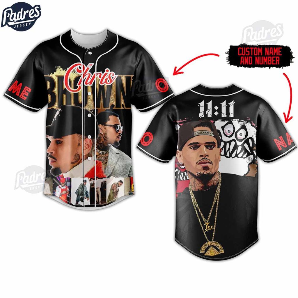 Custom Chris Brown Forever Baseball Jersey - Padres Jersey Oasis ...