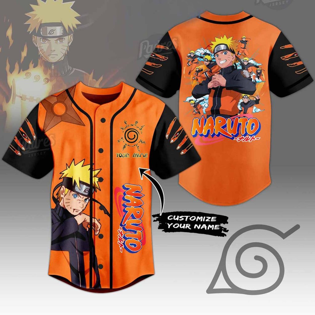Naruto Japanese Custom Baseball Jersey - Padres Jersey Oasis: Elevate ...