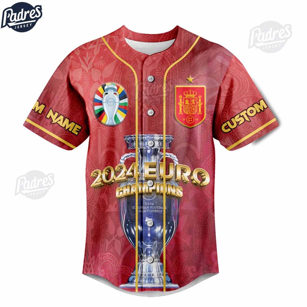Spain National Football Team Custom Lamine Yamal Baseball Jersey ...