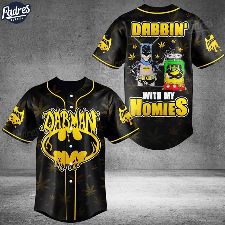 Batman Weed Baseball Jersey Style - Padres Jersey Oasis: Elevate Your ...