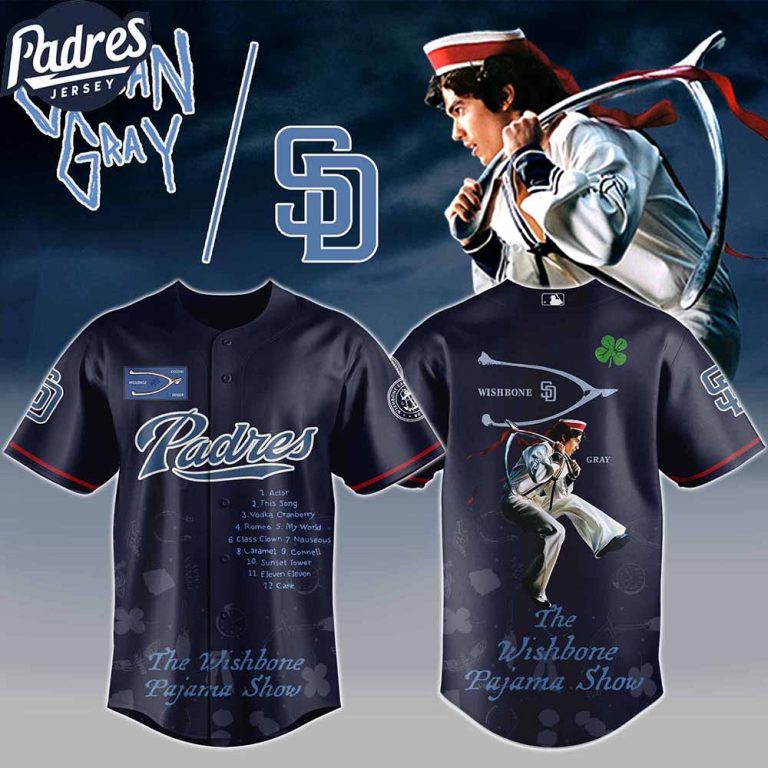 San Diego Padres MLB x The Wishbone Pajama Show Custom Baseball Jersey - Padres Jersey Oasis ...