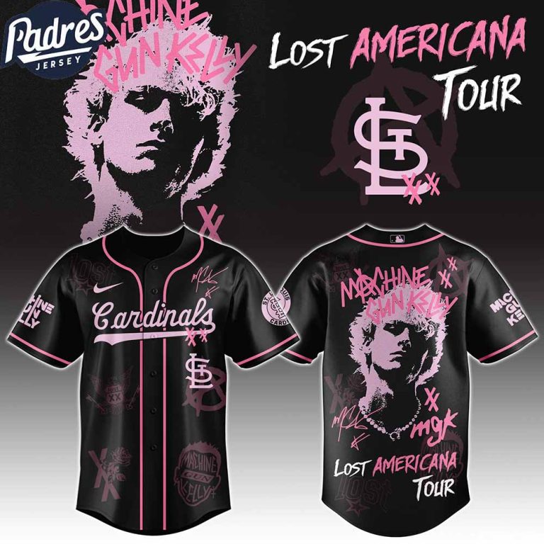 St. Louis Cardinals MLB x MGK The Lost Americana Tour Custom Baseball ...